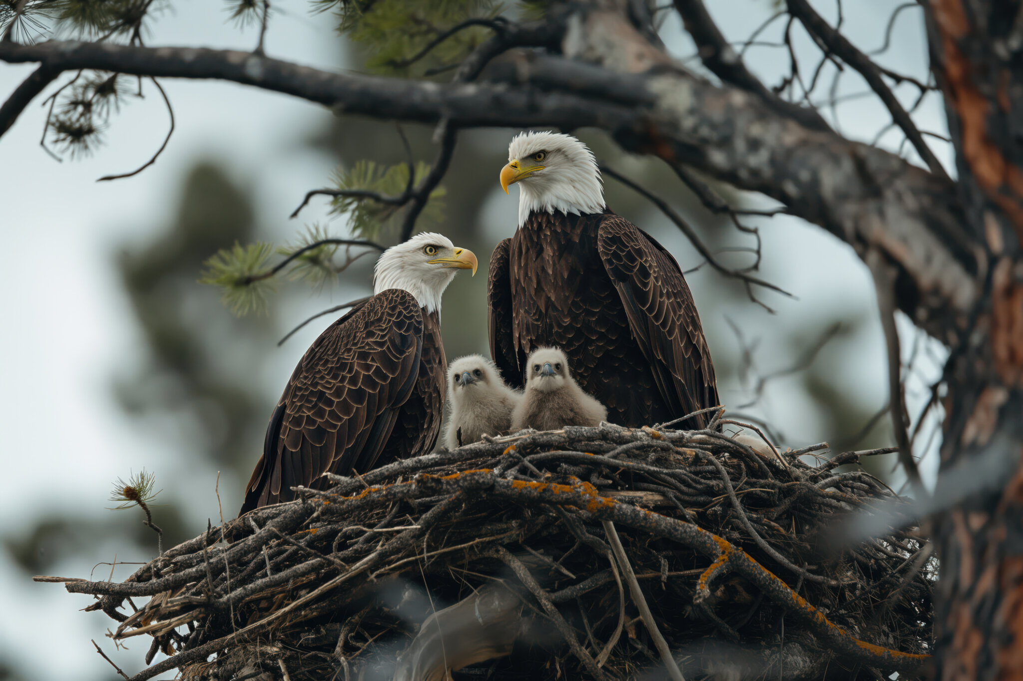 Photo: Bald Eagle Babies © Wang Suiw Tong | Dreamstime.com